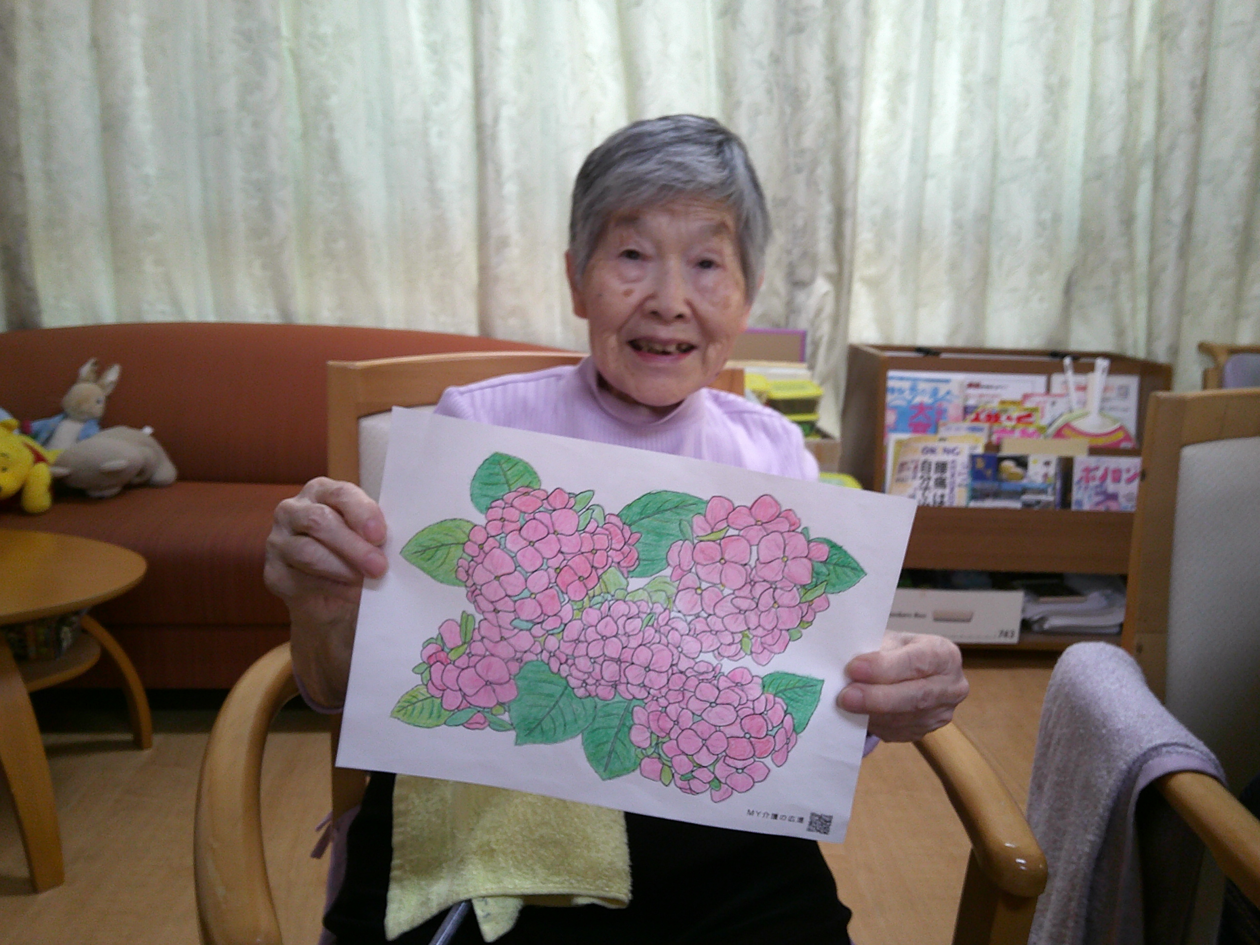 塗り絵レク(*‘ω‘ *)｜スタッフブログ｜ALSOK介護株式会社